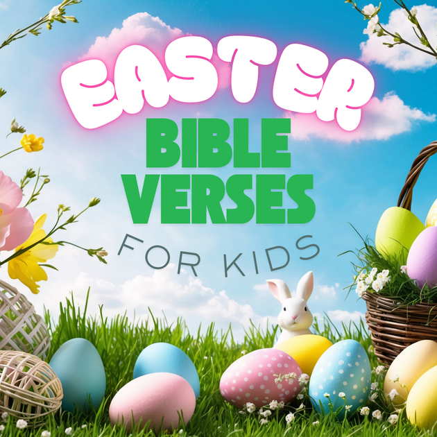 Easter Bible Verses For Kids | LittleHaloJ