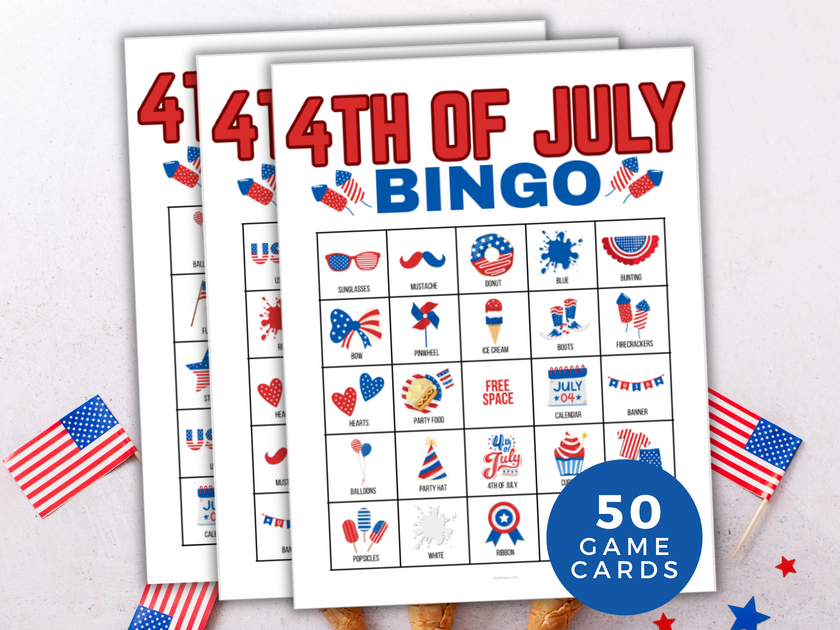 4th of July Bingo Game | LittleHaloJ
