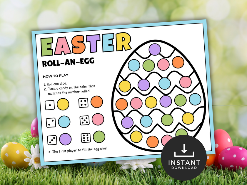 Easter Roll an Egg | LittleHaloJ