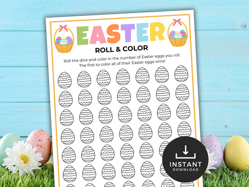 Easter Roll and Color | LittleHaloJ