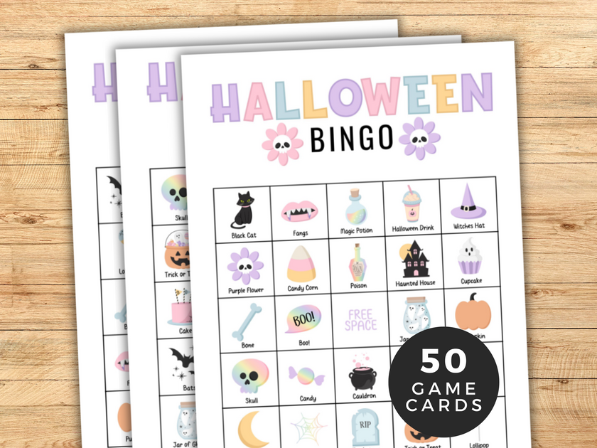 Pastel Halloween Bingo | LittleHaloJ