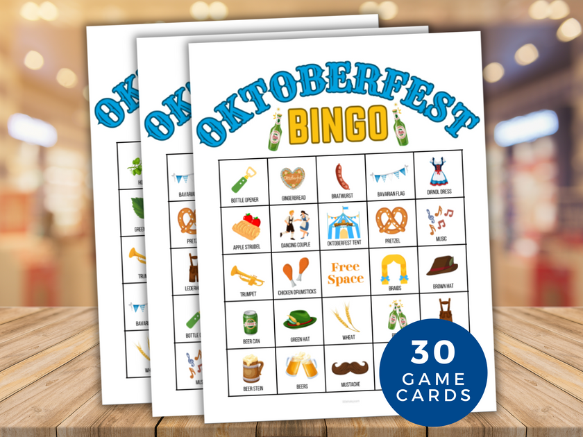 Oktoberfest Bingo 30 Cards | LittleHaloJ