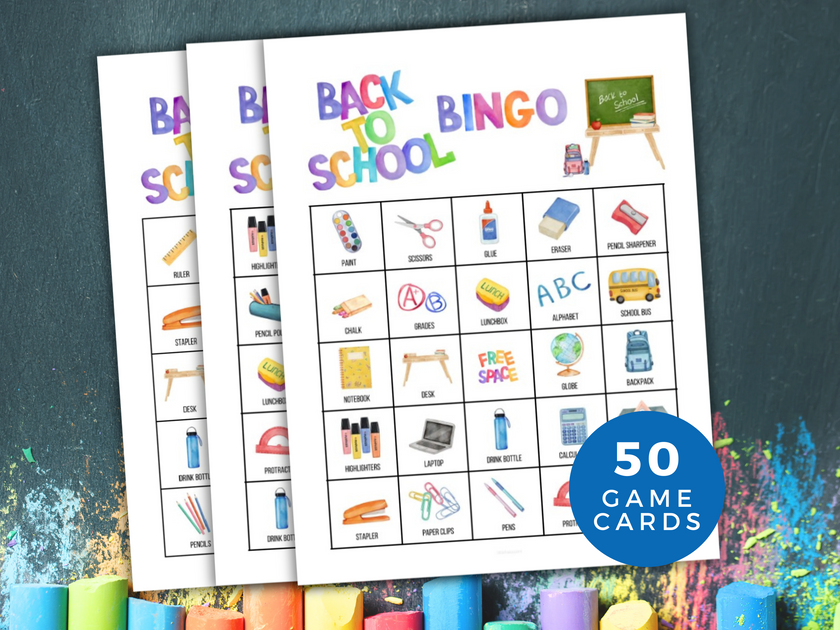 Back To School Bingo | LittleHaloJ