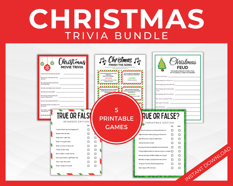 Christmas Trivia Bundle | LittleHaloJ