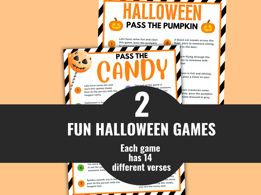 Halloween Pass the Candy Game Bundle | LittleHaloJ