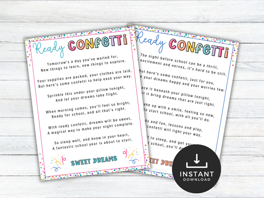 Ready Confetti | LittleHaloJ