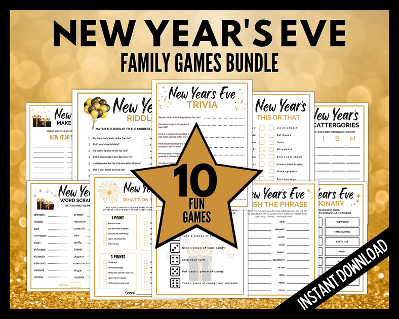 New Year's Eve 10 Game Bundle | LittleHaloJ
