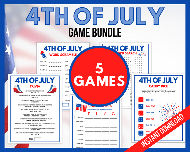 4th of July Games Bundle | LittleHaloJ