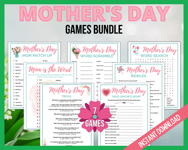 Mother's Day Games Bundle | LittleHaloJ
