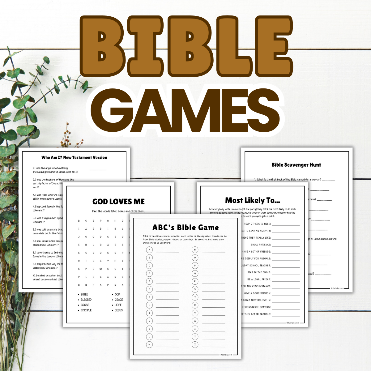 Free Bible Games | LittleHaloJ