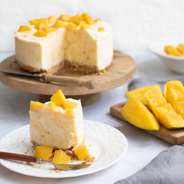 Mango Cheesecake | LittleHaloJ