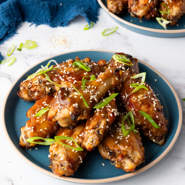 Sticky Chicken Wings Recipe | LittleHaloJ