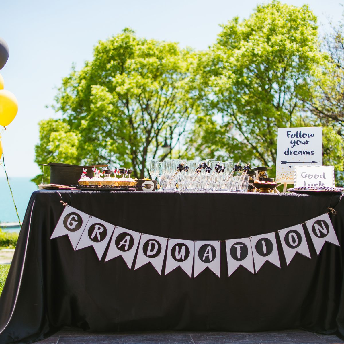 Backyard Graduation Party Ideas | LittleHaloJ