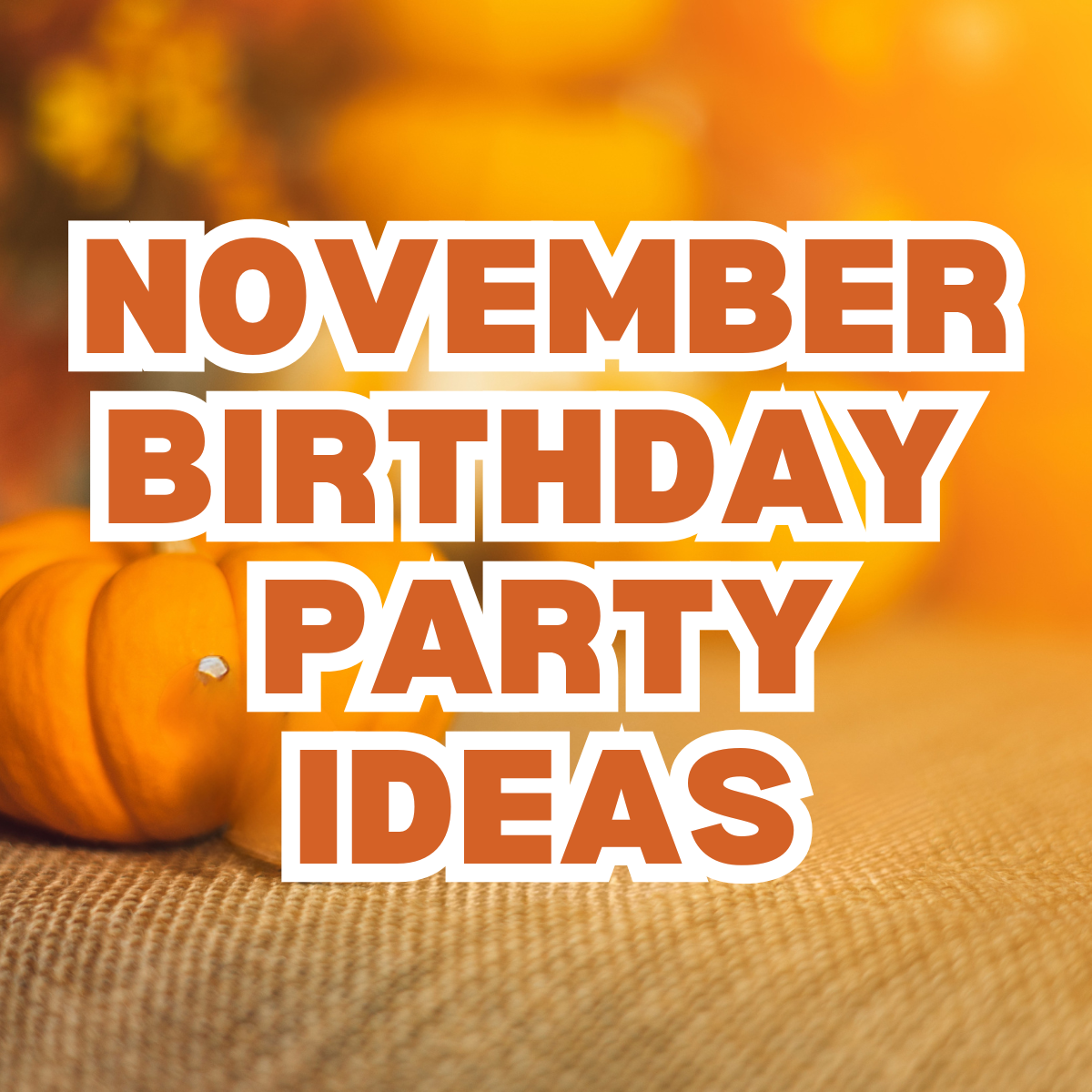 November Birthday Party Ideas | LittleHaloJ