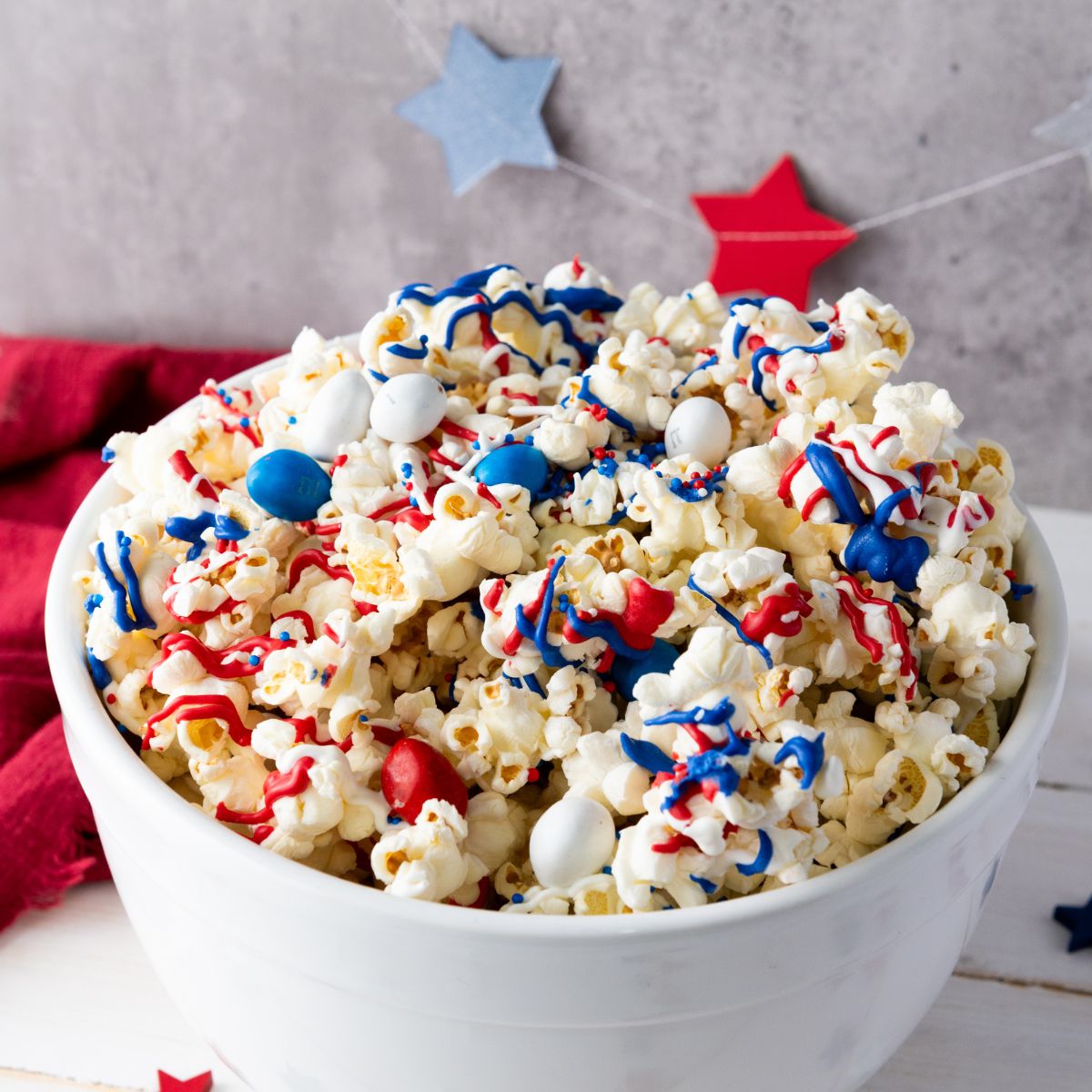Red White and Blue Popcorn | LittleHaloJ