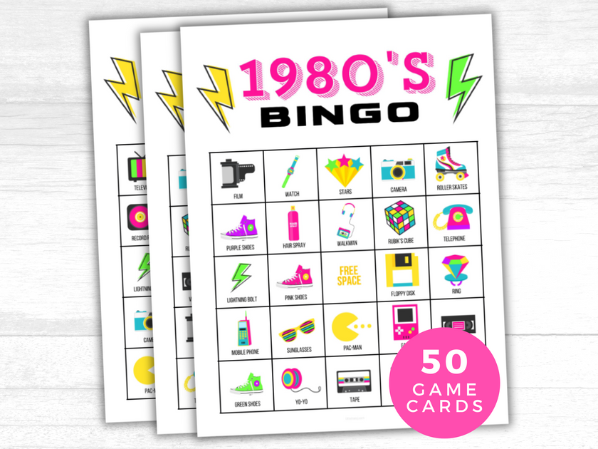 1980s Bingo | LittleHaloJ