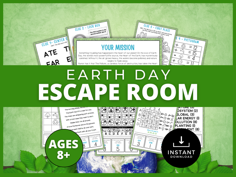Earth Day Escape Room | LittleHaloJ