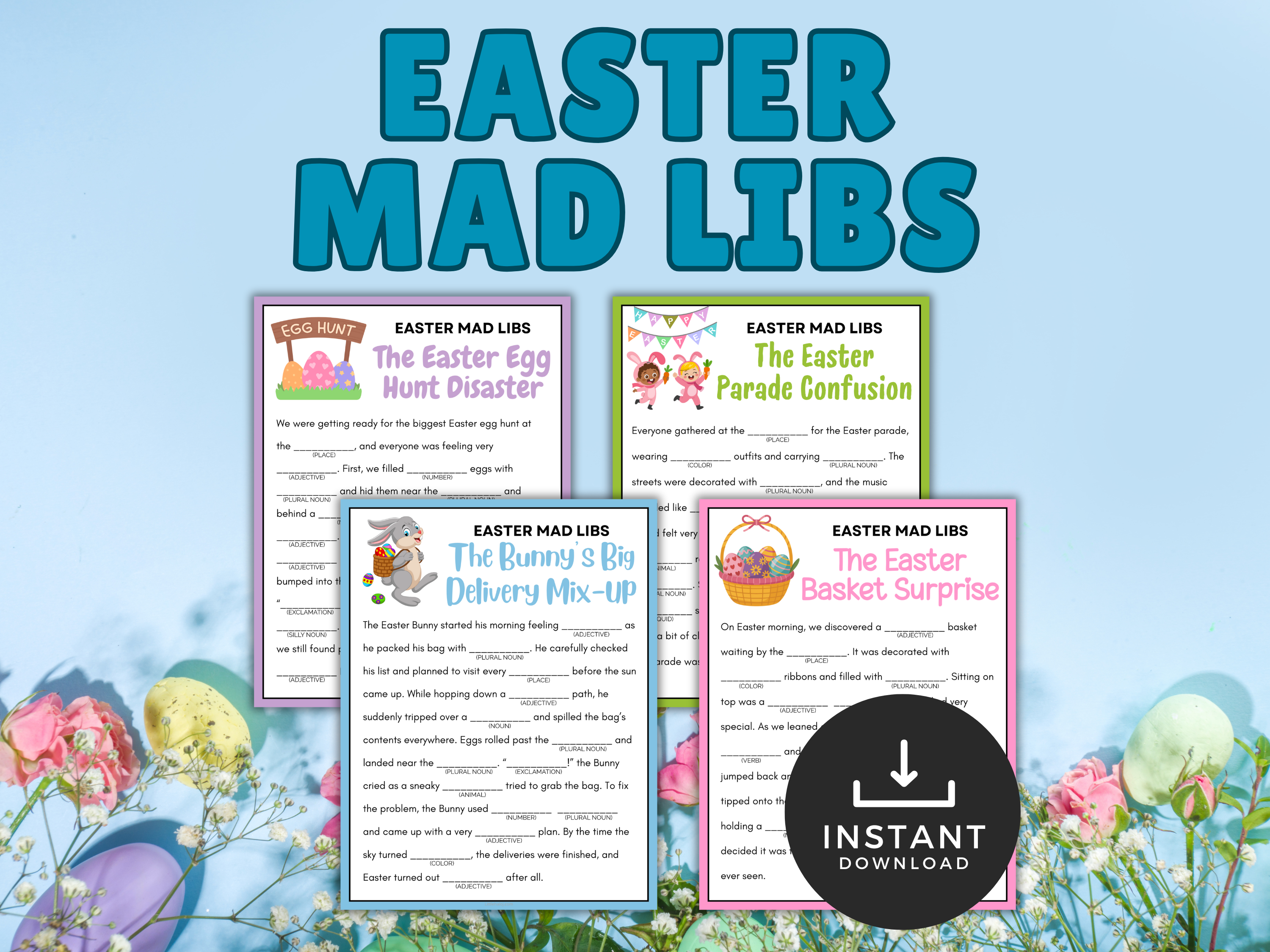 Easter Mad Libs | LittleHaloJ