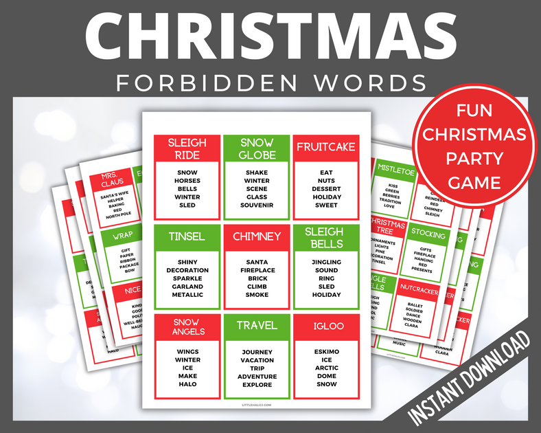 Christmas Forbidden Words | LittleHaloJ
