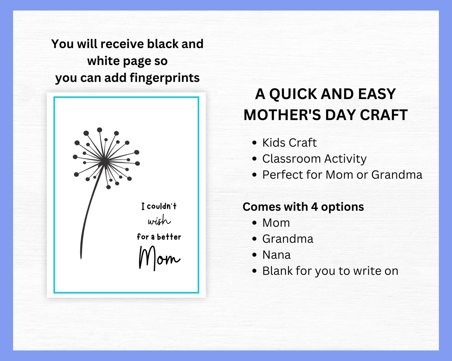 Mothers Day Fingerprint Craft – LittleHaloJ