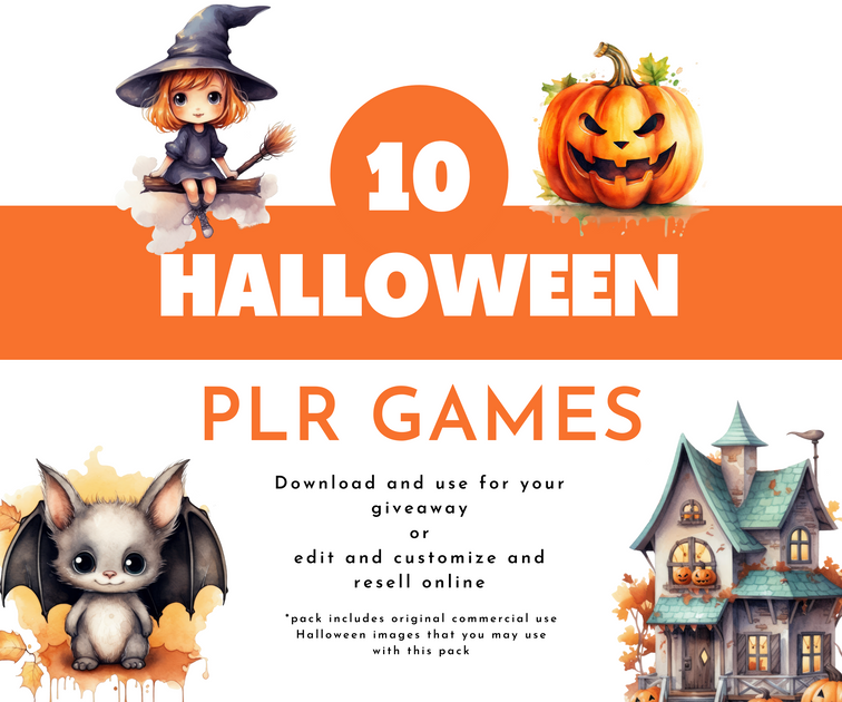 PLR Halloween Games Bundle | LittleHaloJ