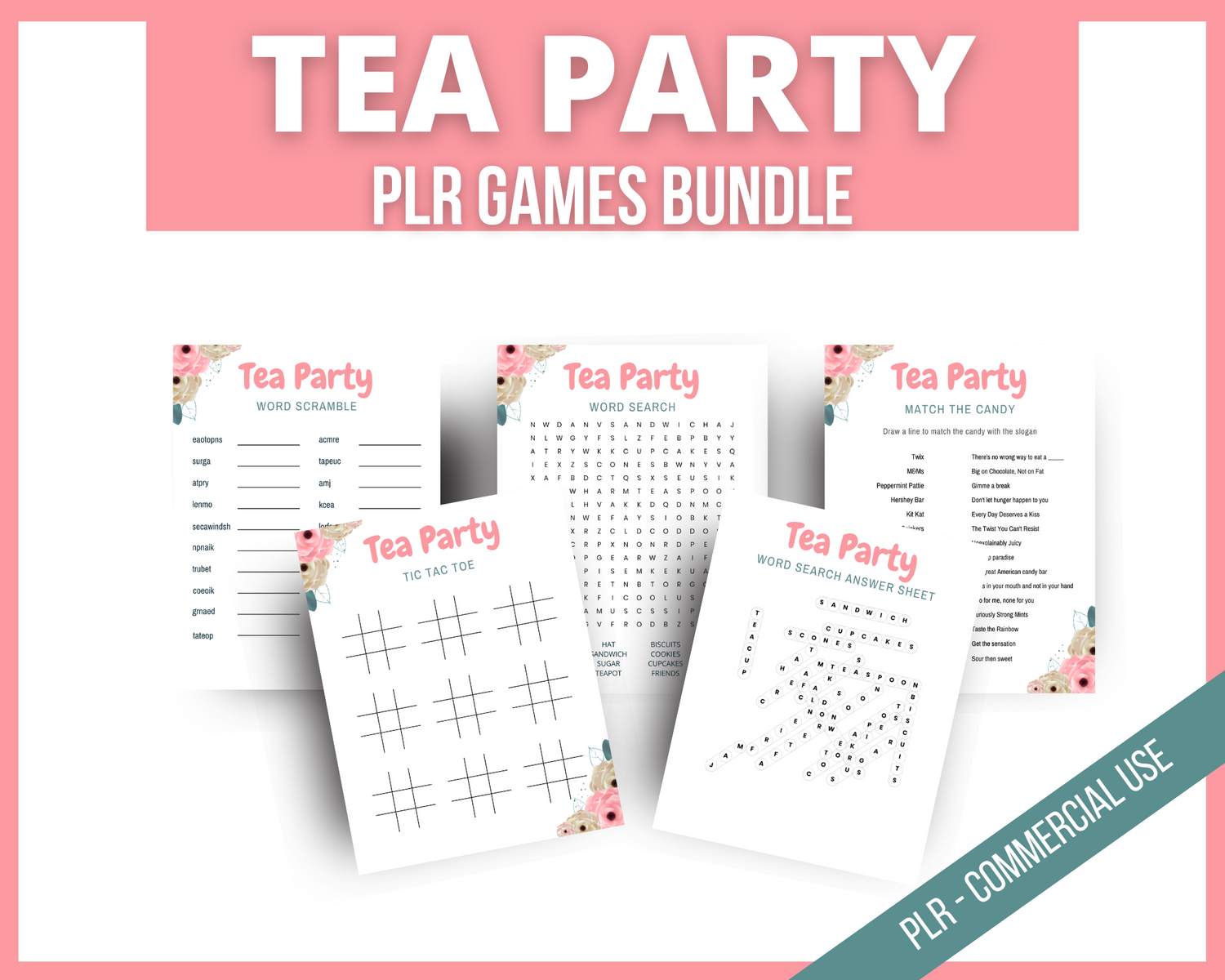 PLR Tea Party Games Bundle – LittleHaloJ