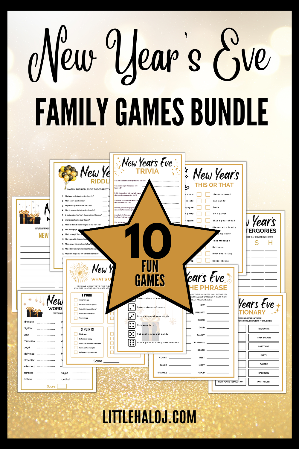 New Year's Eve 10 Game Bundle – LittleHaloJ