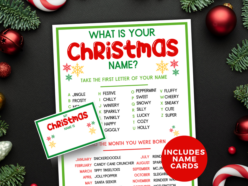 What is your Christmas Name | LittleHaloJ