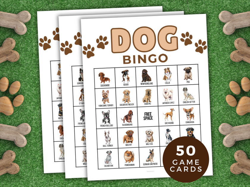 Dog Breed Bingo | LittleHaloJ