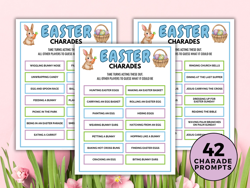 Easter Charades | LittleHaloJ