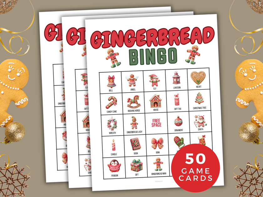 Gingerbread Bingo | LittleHaloJ