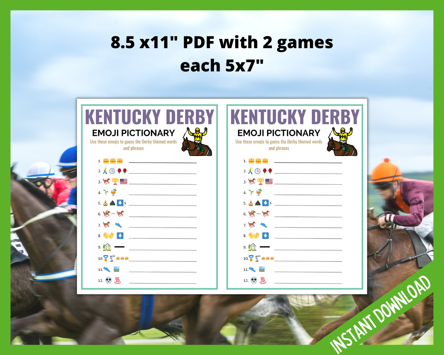 Kentucky Derby Emoji
