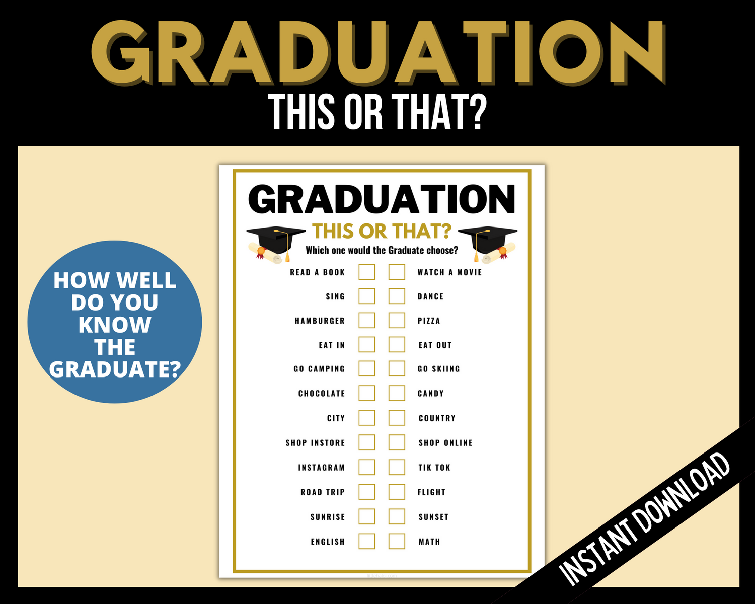Graduation Games Bundle – LittleHaloJ