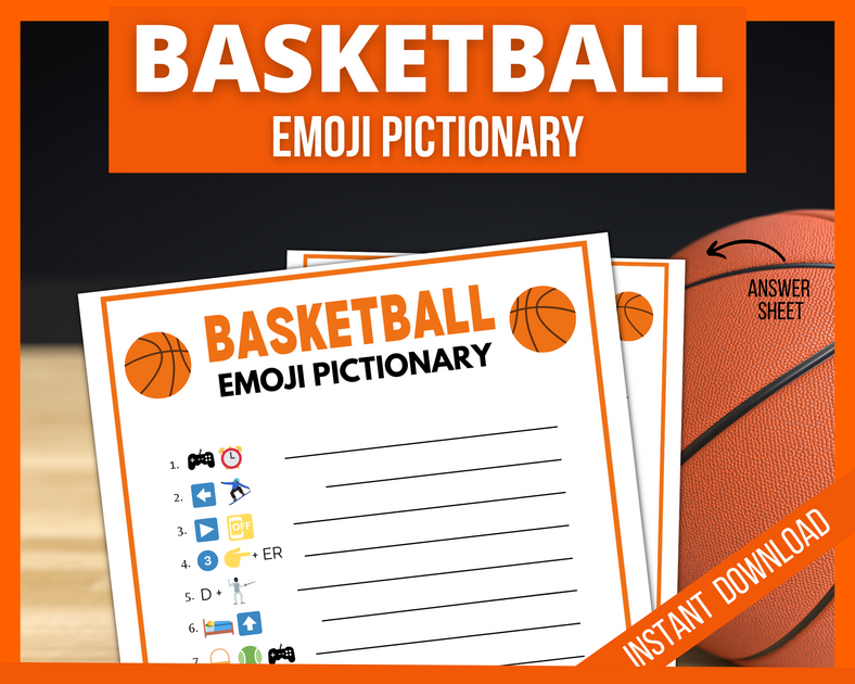 Basketball Emoji Pictionary | LittleHaloJ