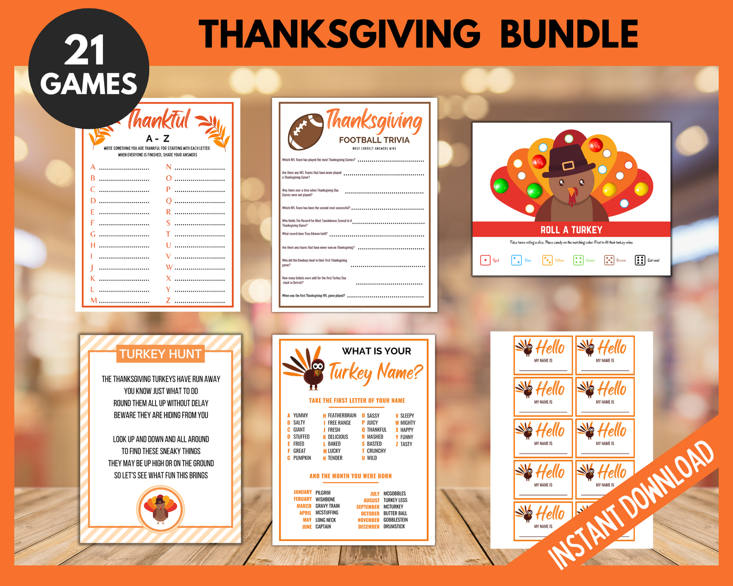 Ultimate Thanksgiving Games Bundle – LittleHaloJ