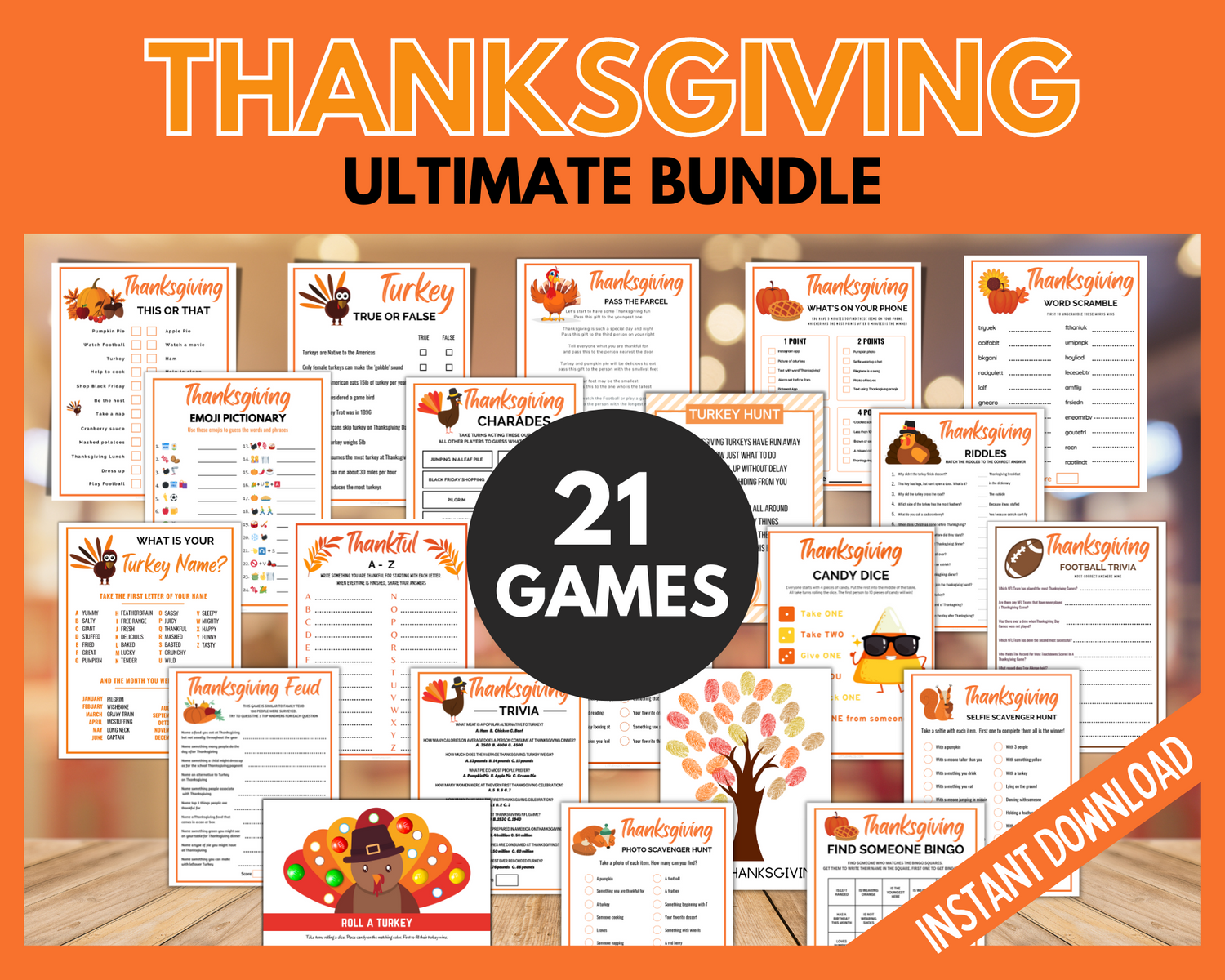 Ultimate Thanksgiving Games Bundle – LittleHaloJ