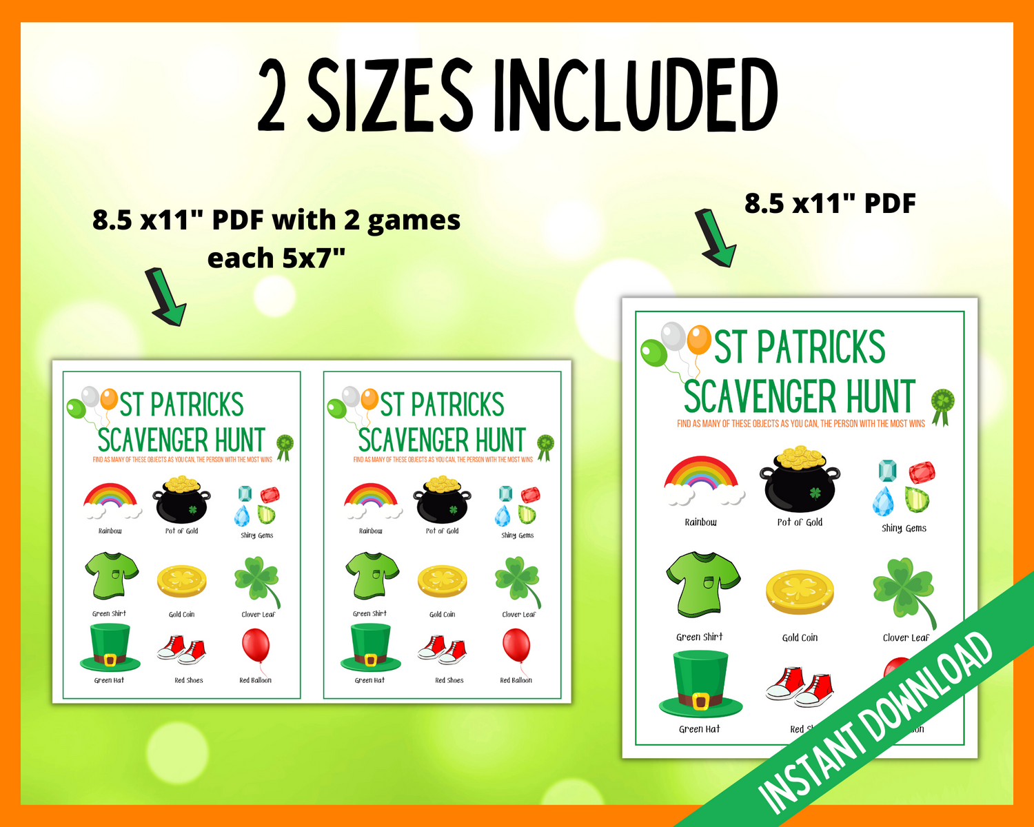 St Patricks Day Scavenger Hunt – LittleHaloJ