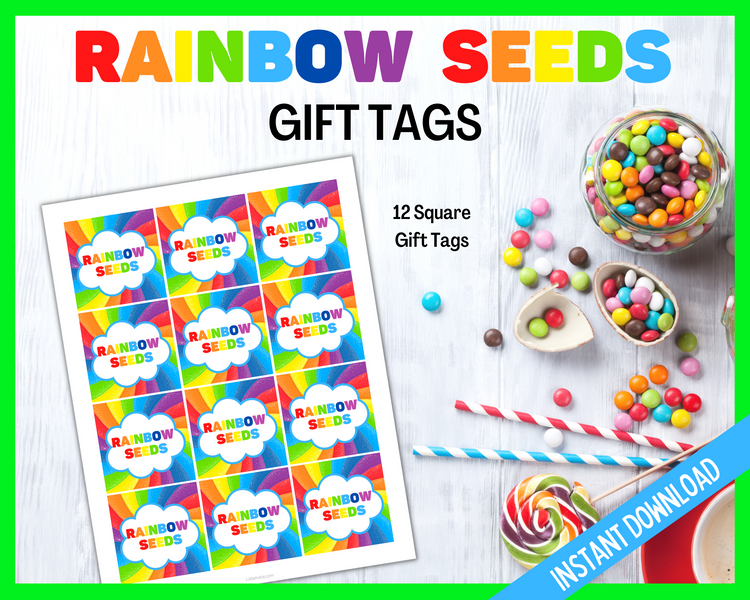 Rainbow Seeds Gift Tags – LittleHaloJ
