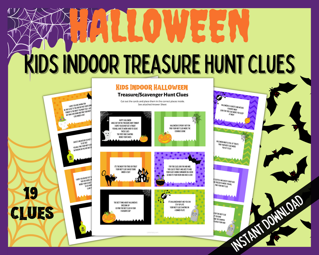 Kids Indoor Halloween Treasure Hunt – LittleHaloJ