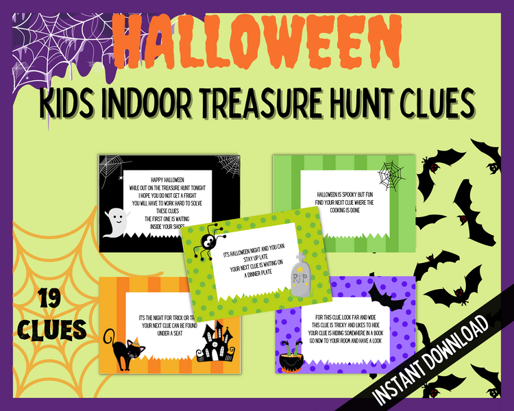 Kids Indoor Halloween Treasure Hunt – LittleHaloJ