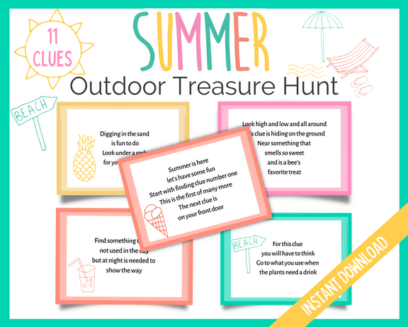 Summer Outdoor Treasure Hunt – LittleHaloJ
