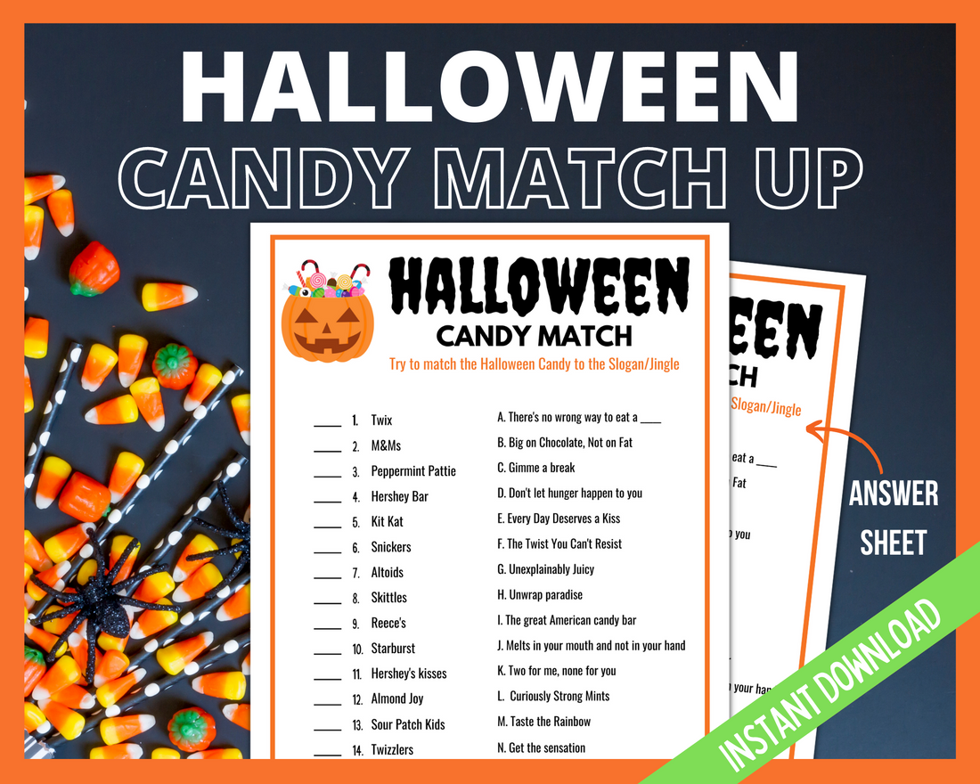Halloween Candy Match Up – LittleHaloJ