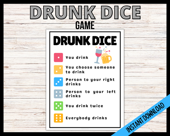 Drunk Dice Game – LittleHaloJ