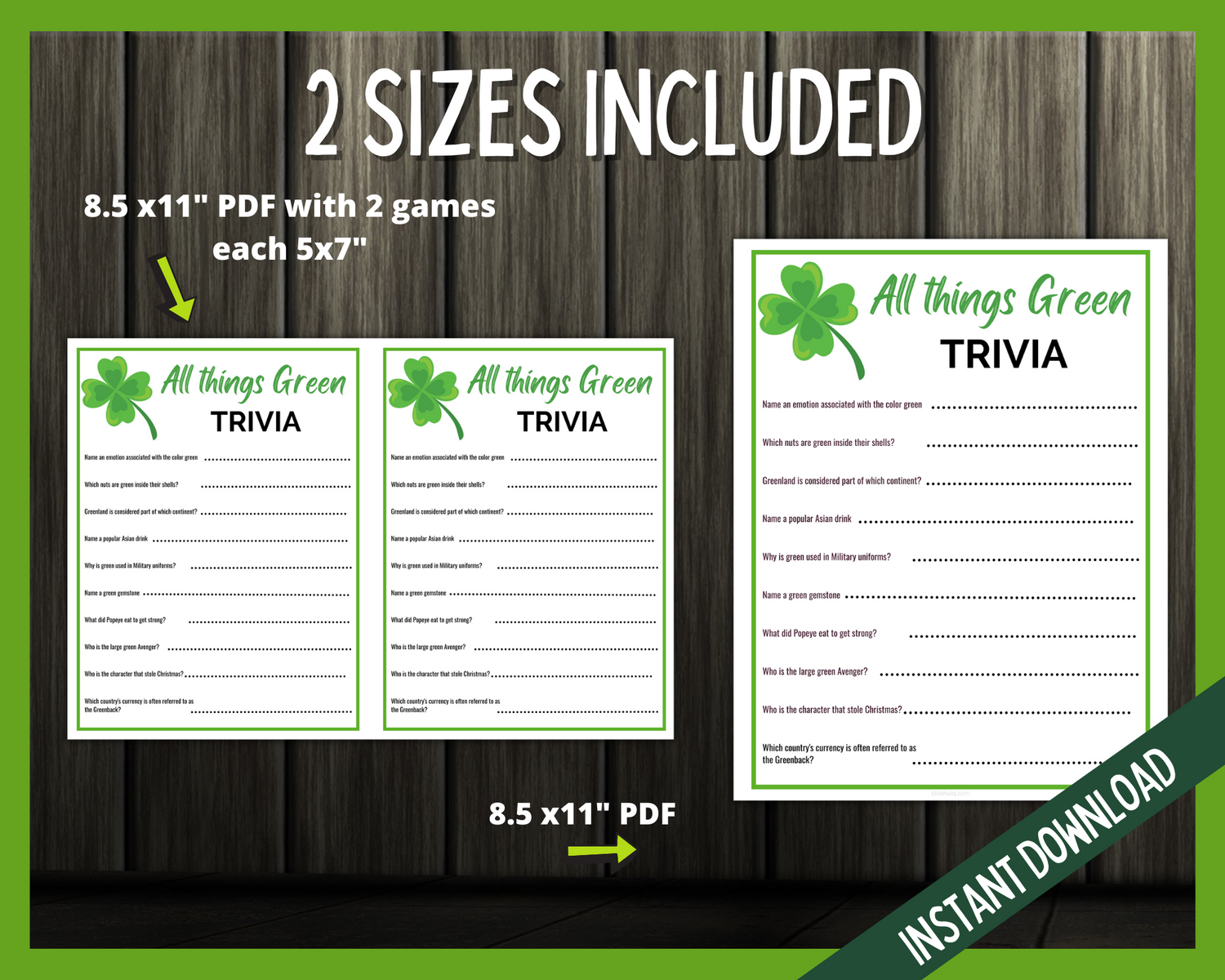 All Things Green Trivia – LittleHaloJ